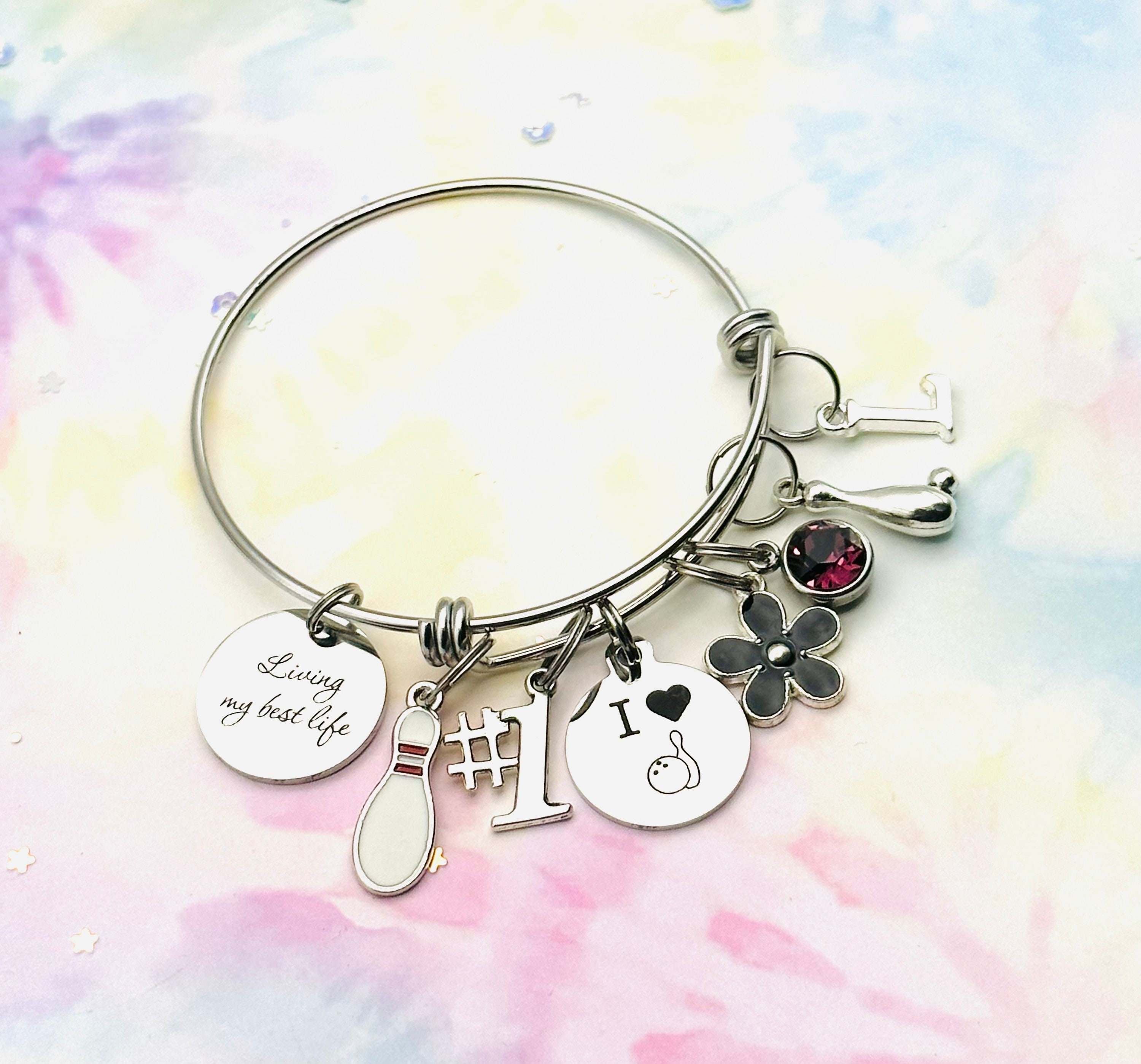 Bowler Bracelet, Personalized Gift, Bowling Team Gift Idea, Bowler's ...