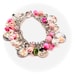 Handmade Cooking Charm Bracelet: Vintage Baker Art, Pink Bead Jewelry ...