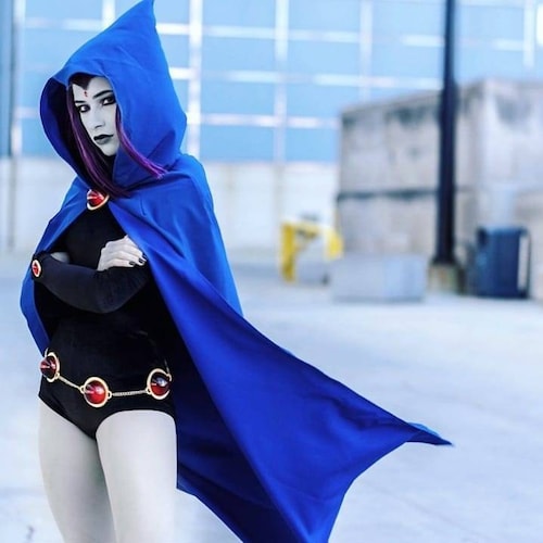Raven Teen Titans Cloak and Accessories Custom Costume Blue | Etsy