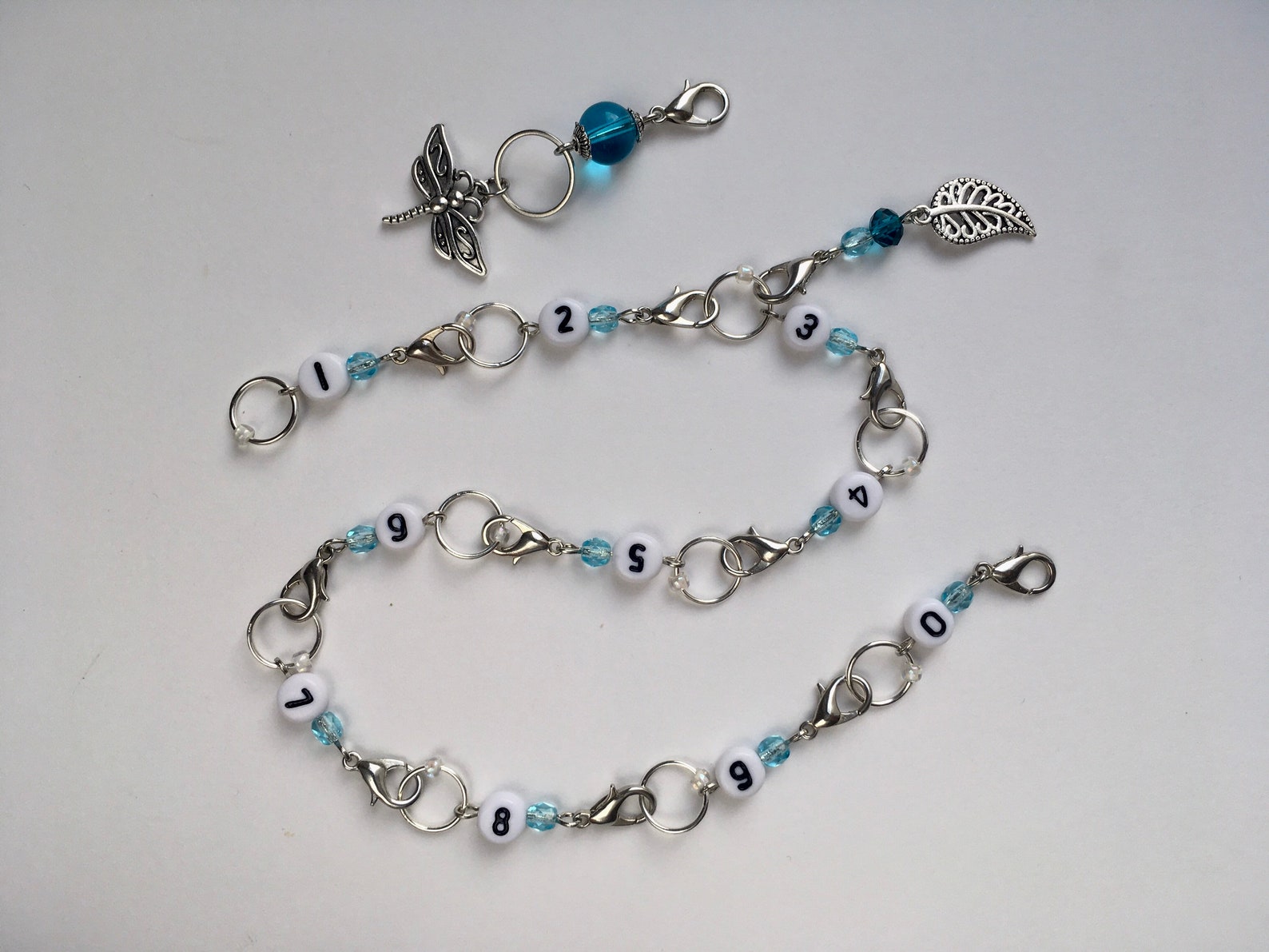 Knitting Row Counter Chain. Progress Keeper. Stitch Markers. - Etsy