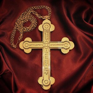 Indiana Jones CROSS of CORONADO Prop Replica, METAL 24K Gold-plated and ...