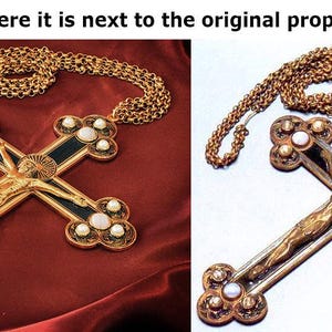 Indiana Jones CROSS of CORONADO Prop Replica, METAL 24K Gold-plated and ...