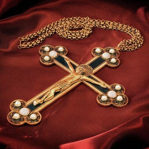 Indiana Jones CROSS of CORONADO Prop Replica, METAL 24K Gold-plated and ...