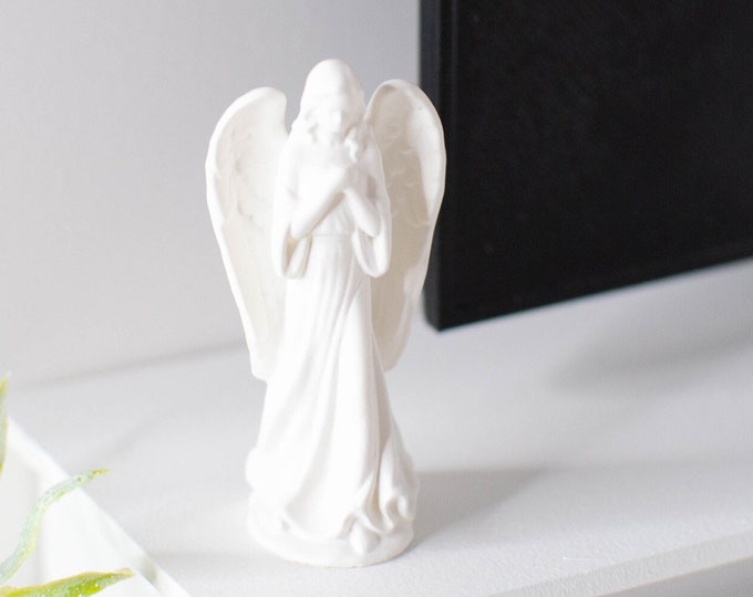 Angel Figurine Tiny Brass Handmade Figure Guardian Angel - Etsy