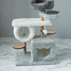 1:4 or 1/6, Miniature Cat Tree, Miniature Cat Toy, Miniature Pet ...