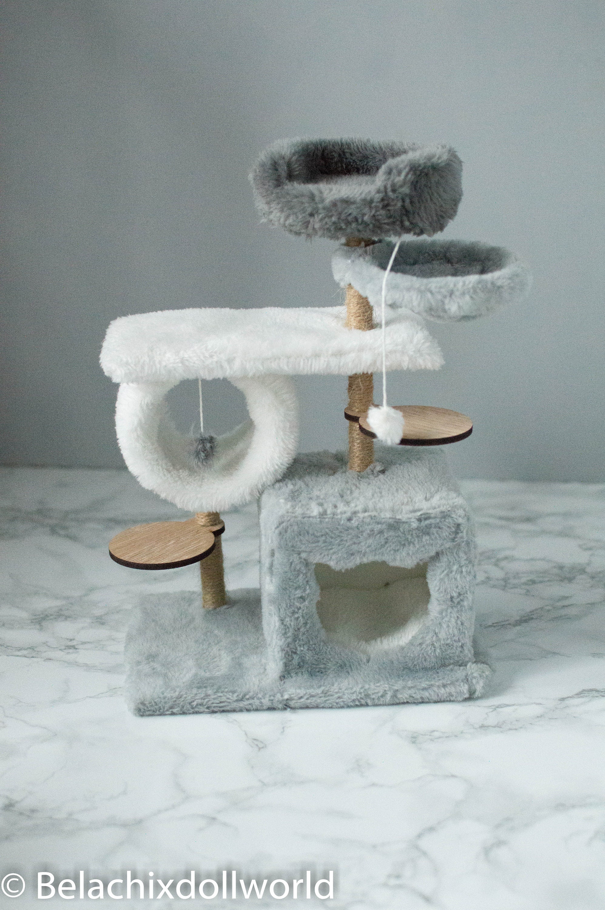 1:4 or 1/6 Miniature Cat Tree Miniature Cat Toy Miniature | Etsy