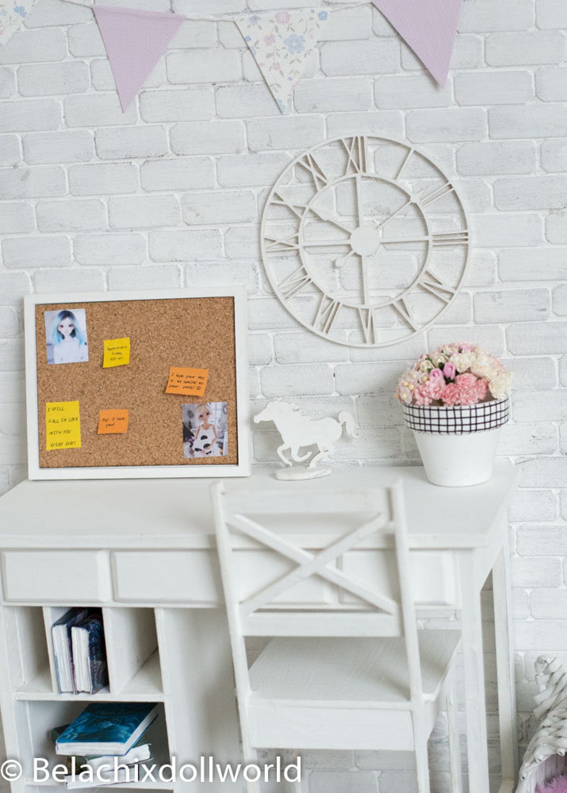 Miniature Clock Doll Diorama Dollhouse Decoration 1/4 1/6 | Etsy