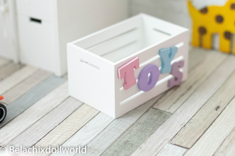 Miniature Empty Dollhouse Toy Box Toy Chest Miniature - Etsy