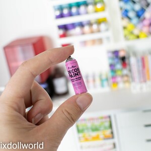 1/4, Miniature Spray Can Rack With Spray Paints, Dollhouse Craftroom ...