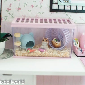1/6, 1/4, Miniature Hamster Cage, Doll Toy, Dollhouse Miniature ...