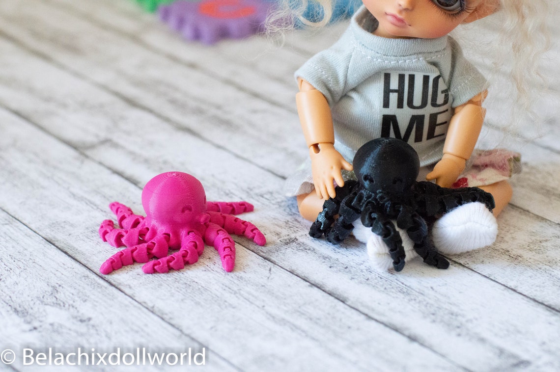 Miniature Octopus Miniature Toy Dollhouse Nursery Miniature - Etsy