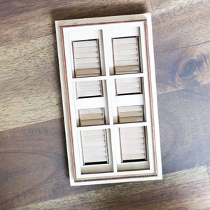Small Shutter Window 1/6 Size Dolldiorama, Diorama, Roombox, Miniature ...