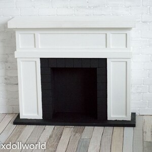1/6 Size Miniature Fireplace, Dollhouse Fireplace, Dollhouse ...