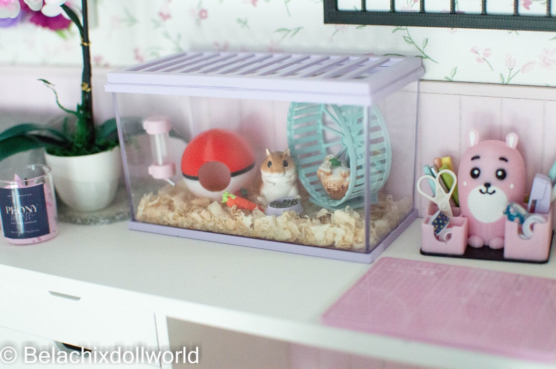 1/6, 1/4, Miniature Hamster Cage, Doll Toy, Dollhouse Miniature ...