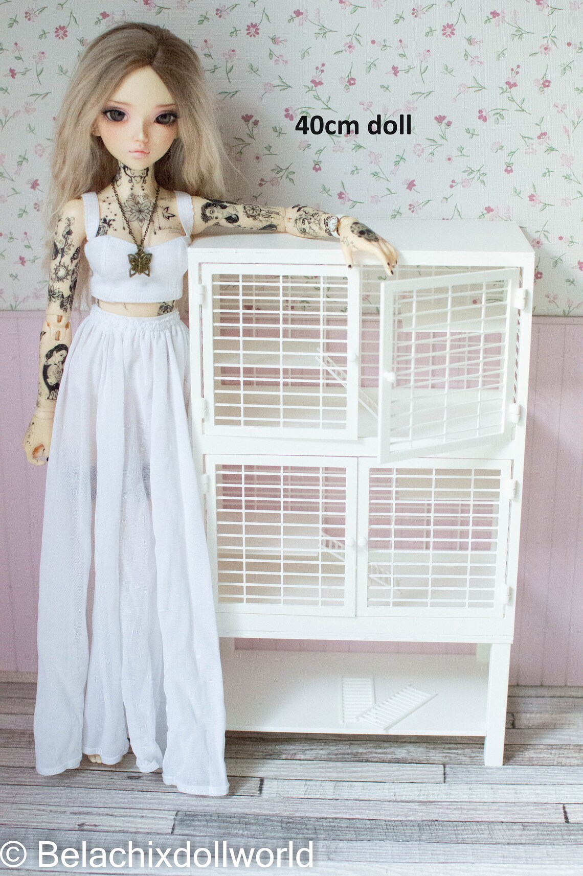 1/6, 1/4, Miniature Double Rat Cage, Doll Toy, Dollhouse Miniature ...