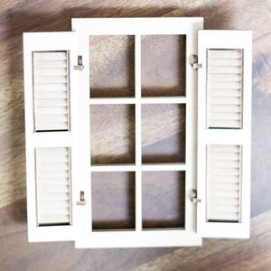 Small Shutter Window 1/6 Size Dolldiorama, Diorama, Roombox, Miniature ...