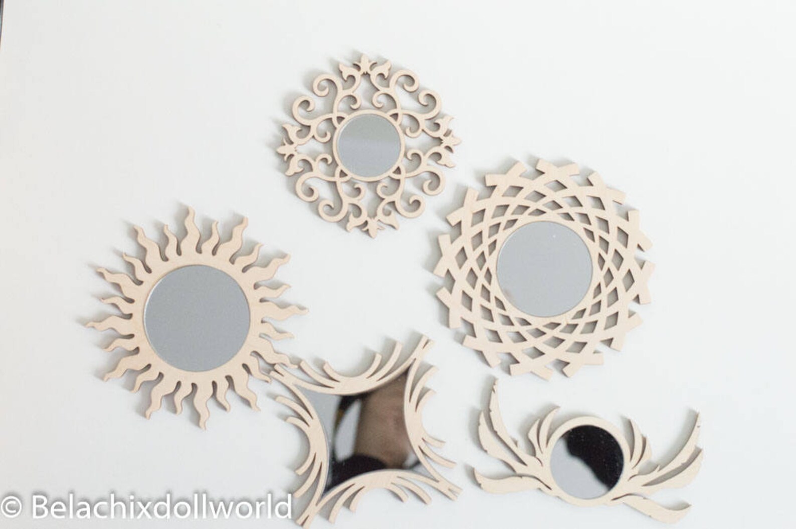 Dollhouse Mirror Miniature Mirror in Frame 20 Styles | Etsy