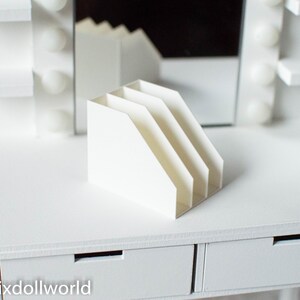 Miniature Office Paper Tray, Magazine Holder, Miniature Paper Organizer ...