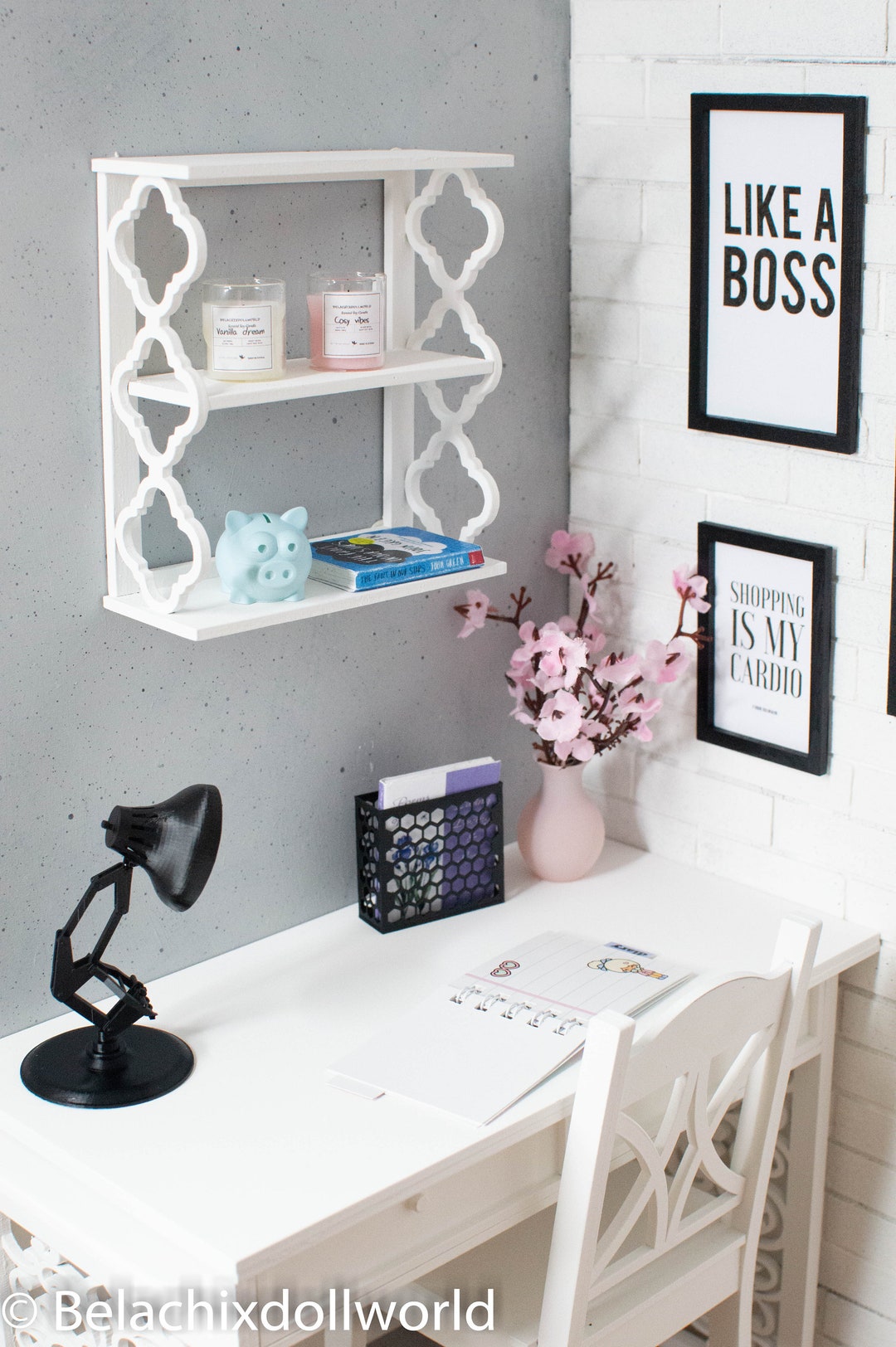 Miniature Wall Shelf, Dollhouse Shelf, Miniature Shelf, Dollhouse ...