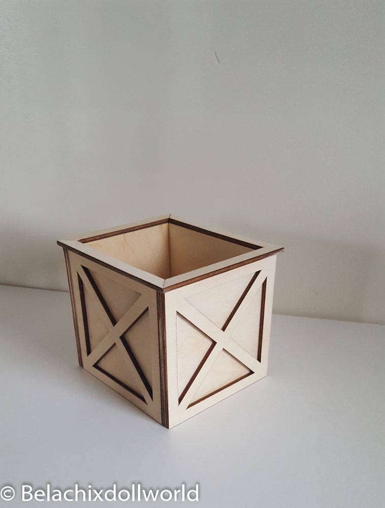 Miniature Toy Box Toy Chest Miniature Furniture Dollhouse - Etsy