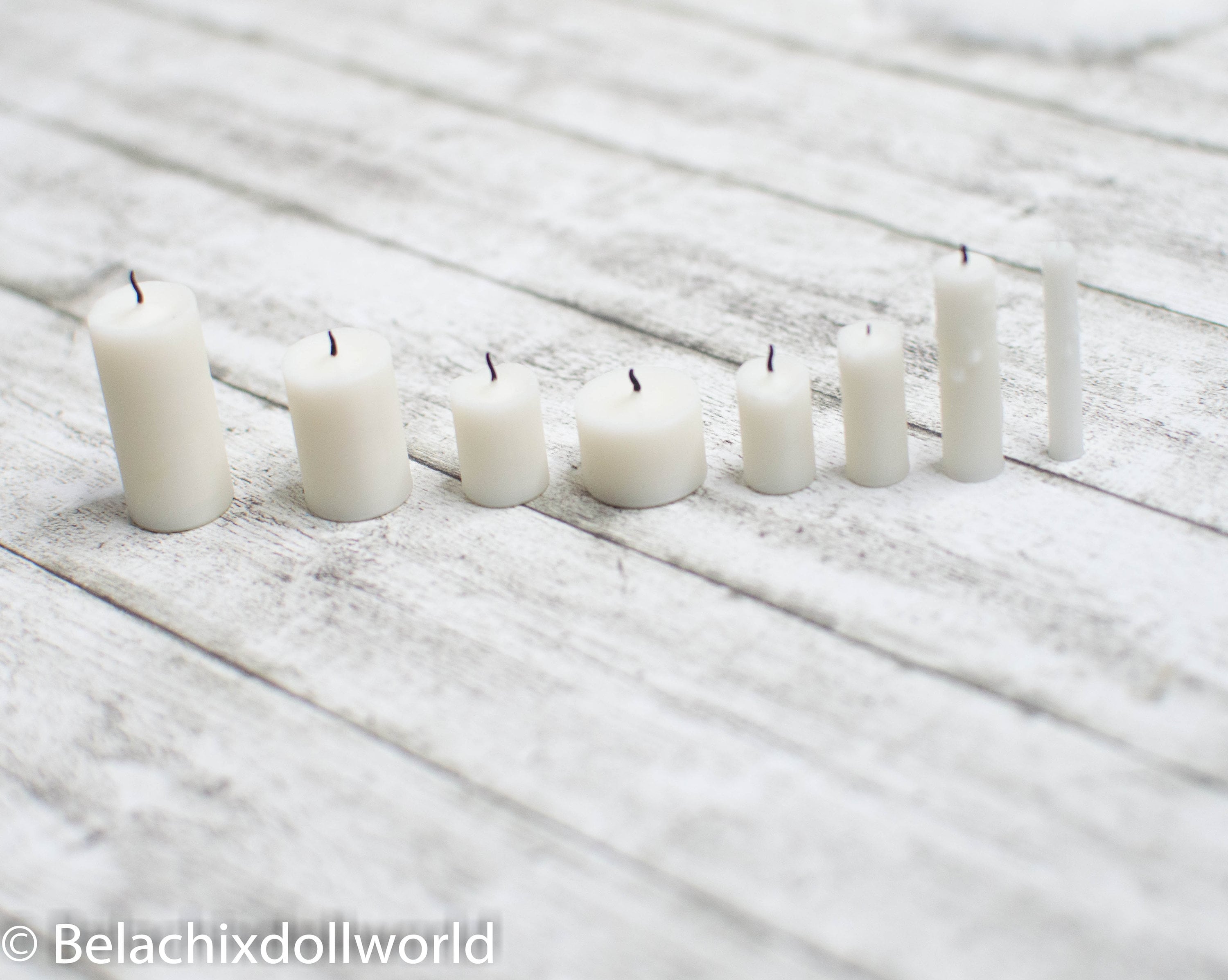 Miniature candle dollhouse candle fake candle miniature | Etsy