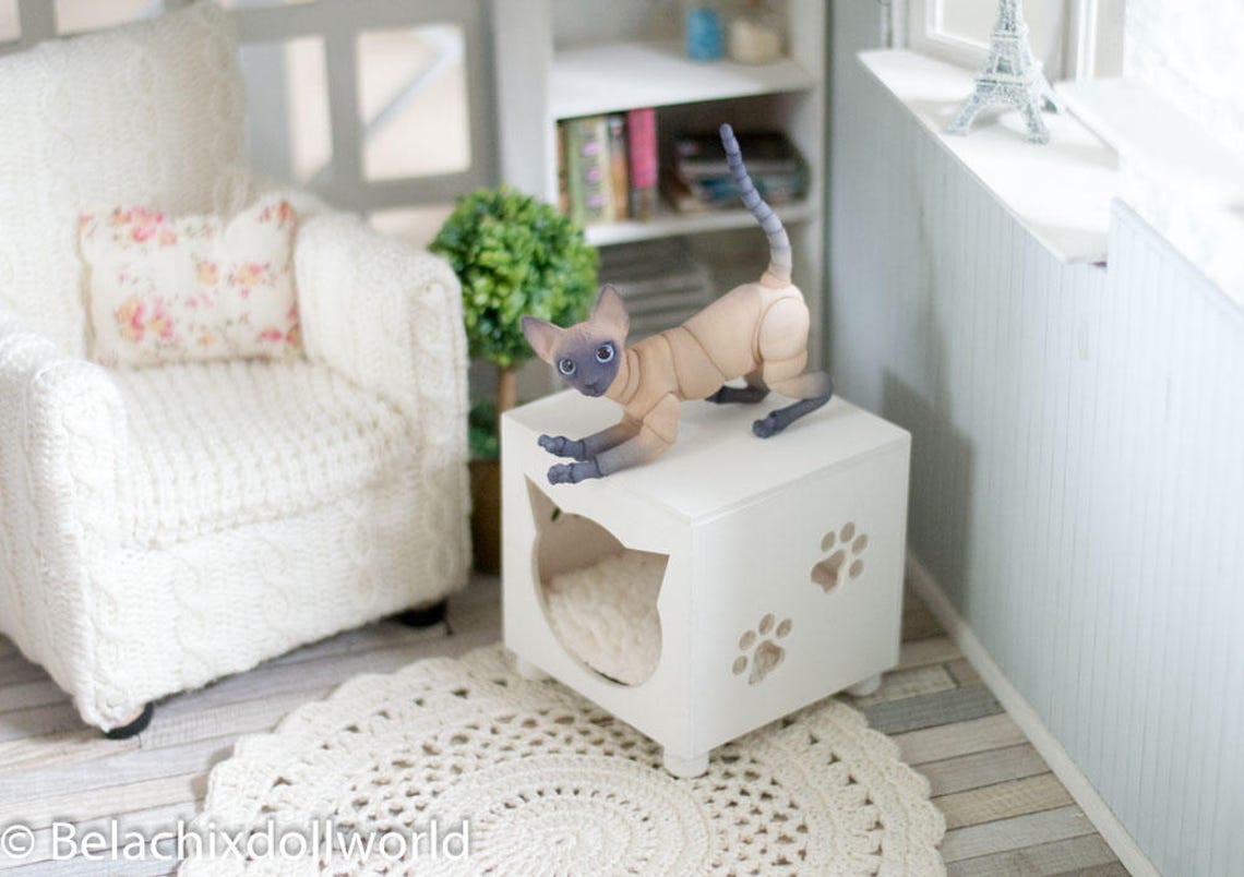 1:4 or 1/6, Cat Hideout, Doll Cat, Bjd Pet, BJD, 6cm Cat, Cat Tree, Cat ...