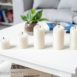 Miniature Candle, Dollhouse Candle, Fake Candle, Miniature Candle ...