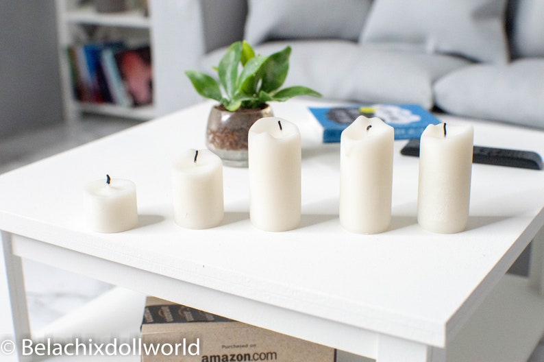 Miniature Candle Dollhouse Candle Fake Candle Miniature - Etsy