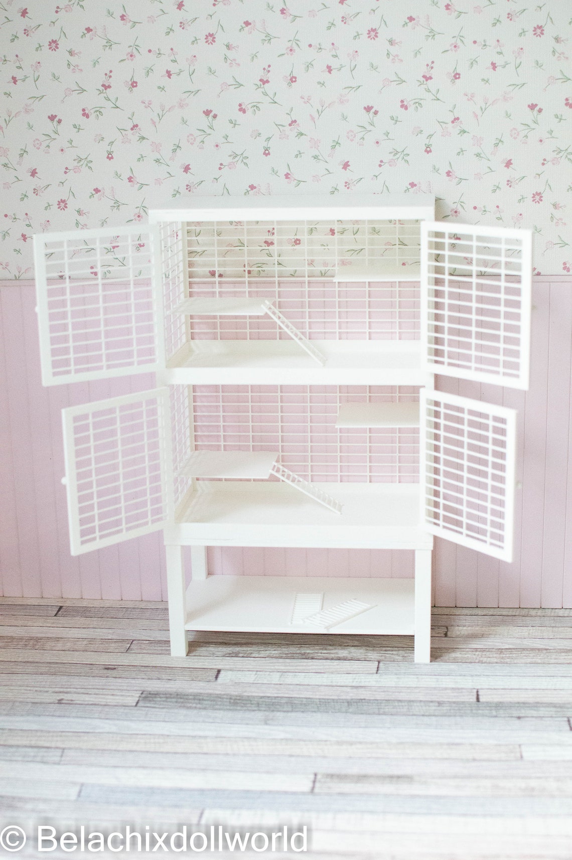 1/6, 1/4, Miniature Double Rat Cage, Doll Toy, Dollhouse Miniature ...