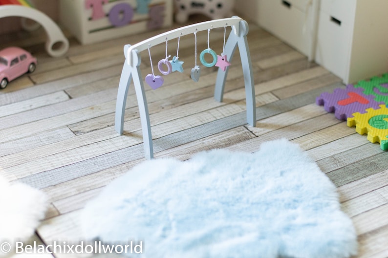 1/6, 1/8 Miniature Baby Activity Center, Mini Baby Gym, Miniature Baby ...