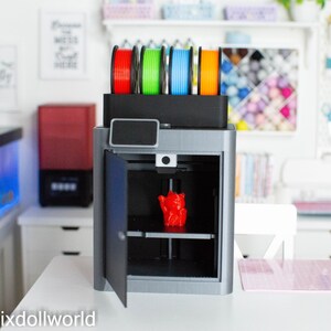 1/4, Miniature FDM 3D Printer, Dollhouse 3D Printer, Miniature Prop ...