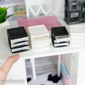 1/4, 1/6 Miniature Drawer System, Miniature Drawer Storage, Dollhouse ...