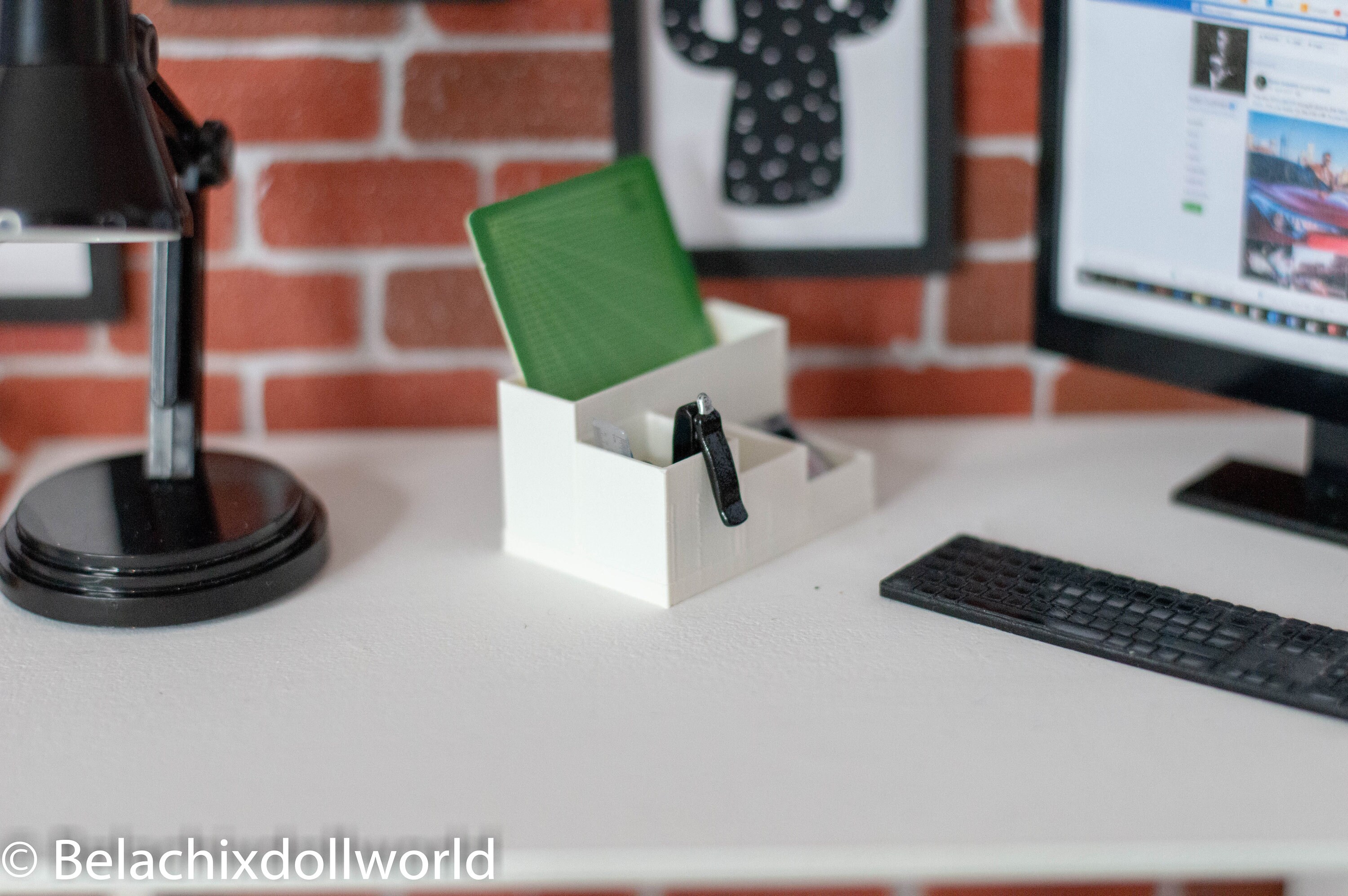 Miniature EMPTY Desk Organizerminiature Pencil Holder Desk | Etsy