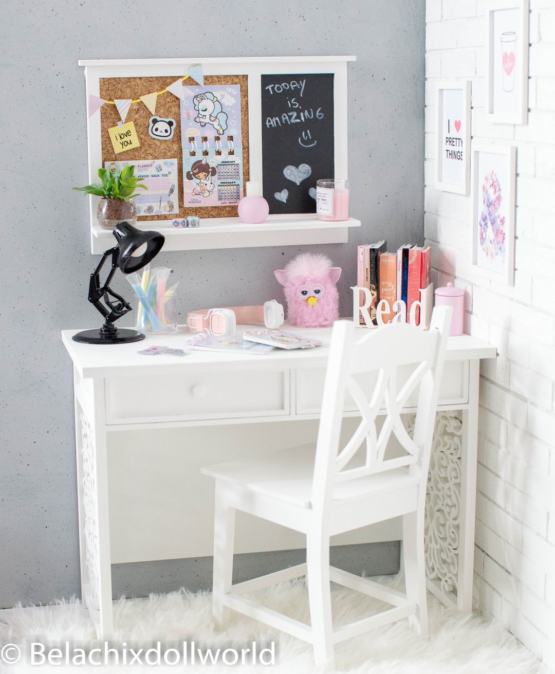 Miniature Chalkboard, Miniature Bulletin Board, Miniature Kawaii ...