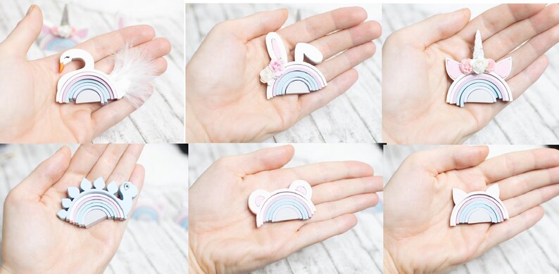 Miniature Stacking Rainbow, 1/8, 1/6, 1/4, Fits All Scales, Miniature ...