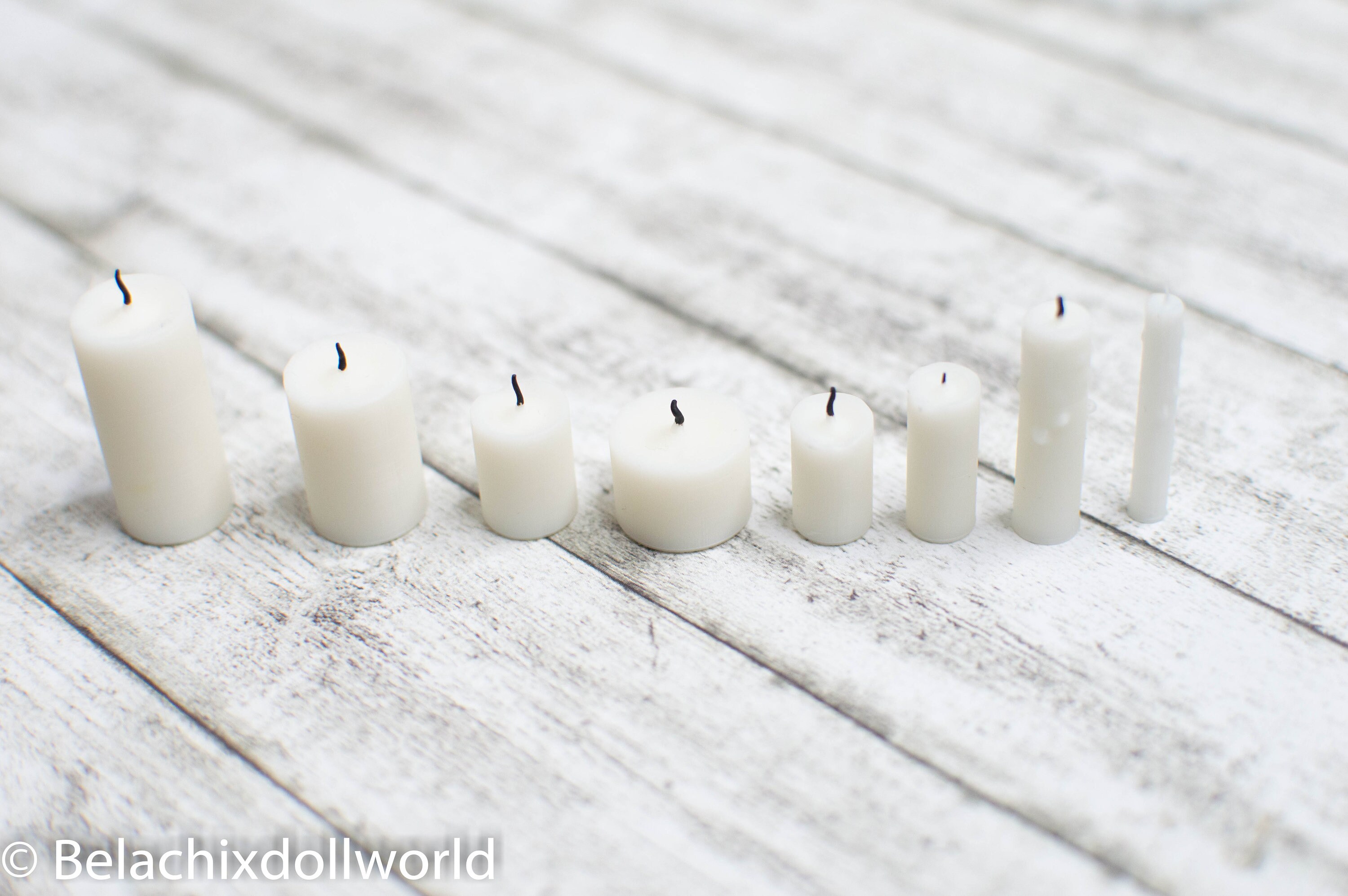 Miniature candle dollhouse candle fake candle miniature | Etsy