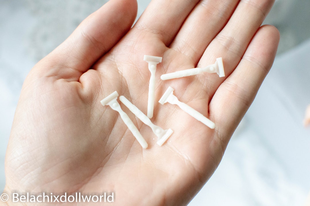 1/4 Miniature Unfinished Razor Set of 5, Miniature Razor, Dollhouse ...