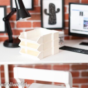 1:6 Miniature Office Paper Tray, Paper Tray, Miniature Office ...