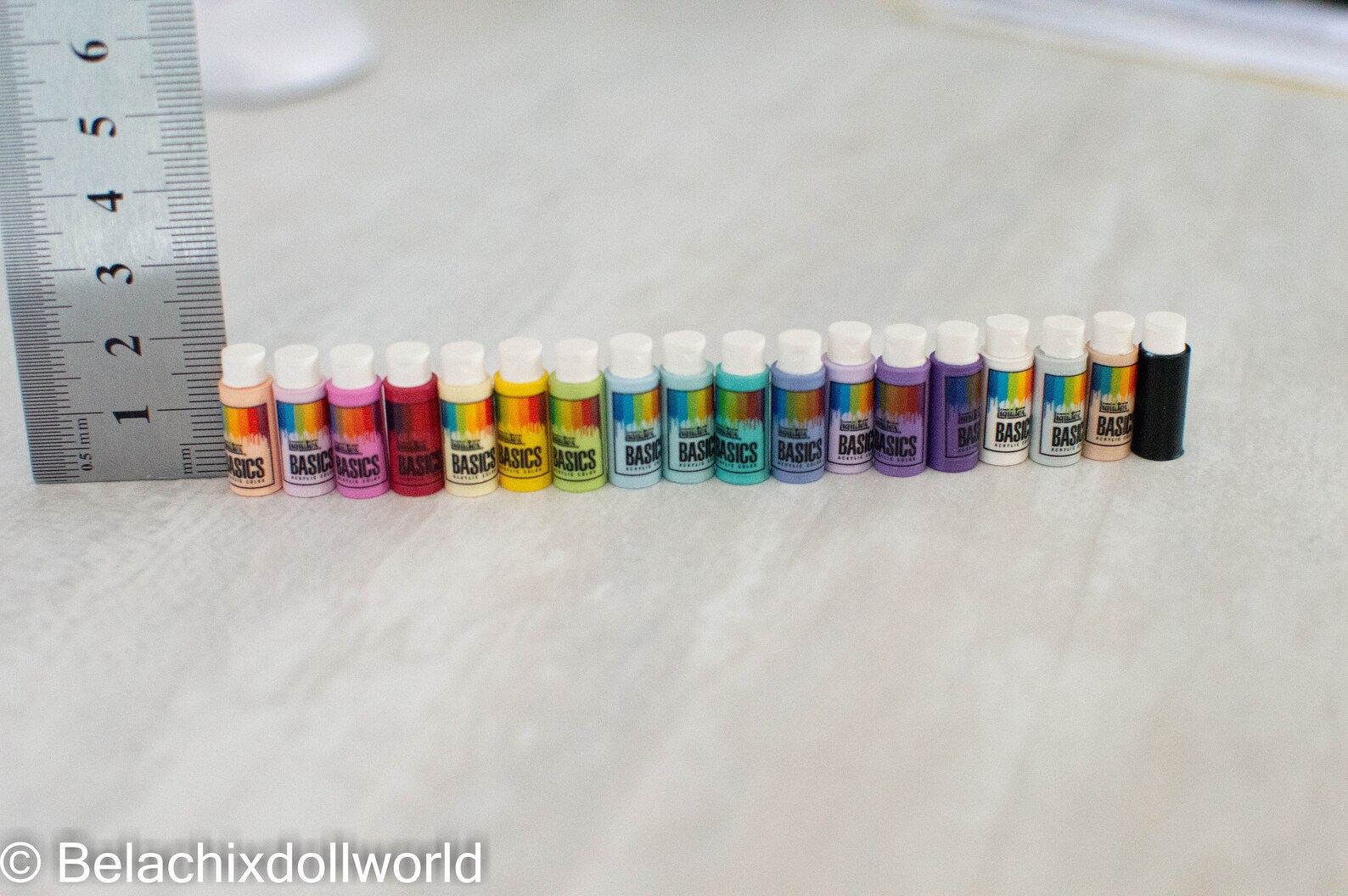 1/4 or 1/6, Miniature Paints, Dollhouse Craftroom, Miniature Craftroom ...