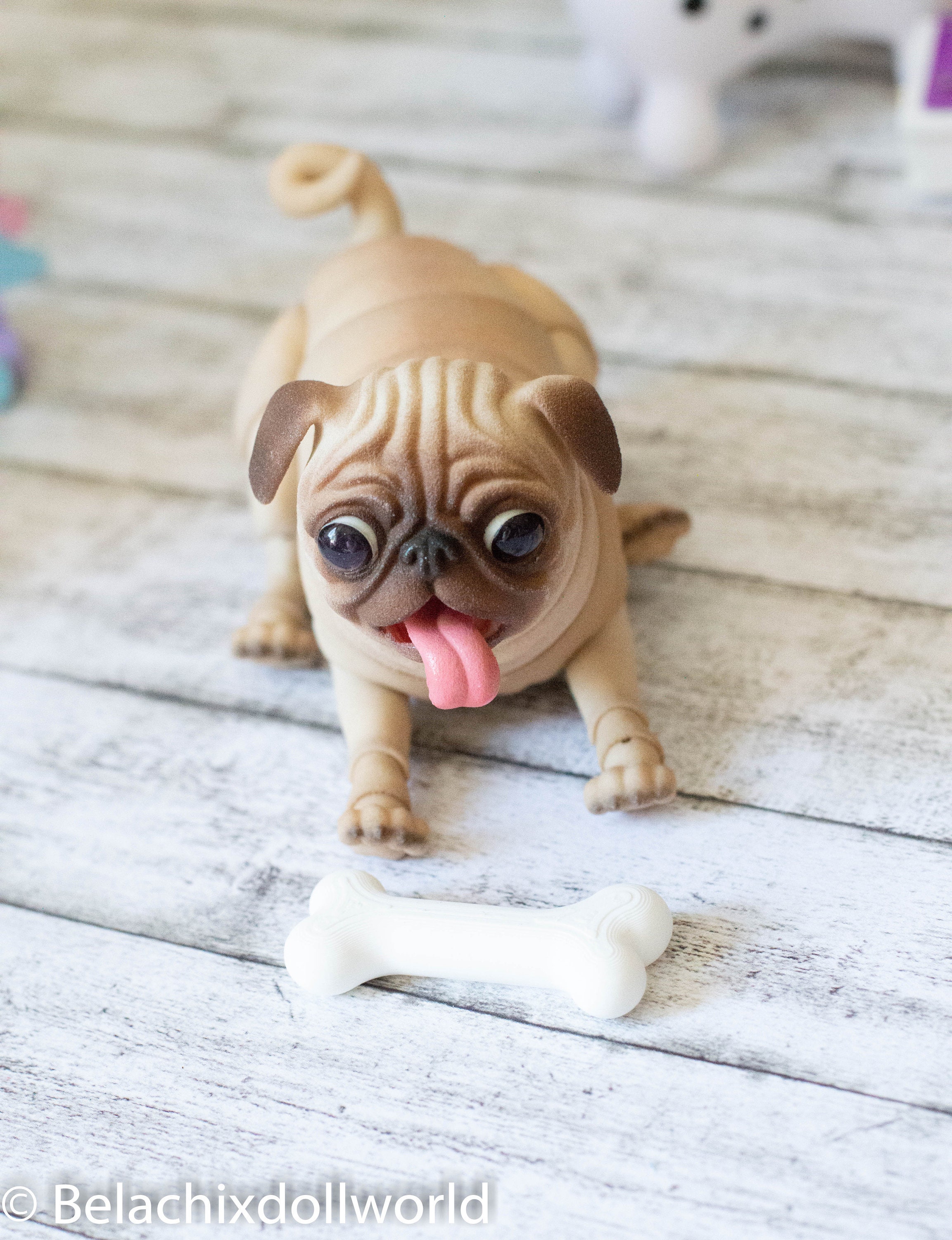 1:4 or 1/6 Miniature Dog Bone BJD Dog Doll Accessories | Etsy