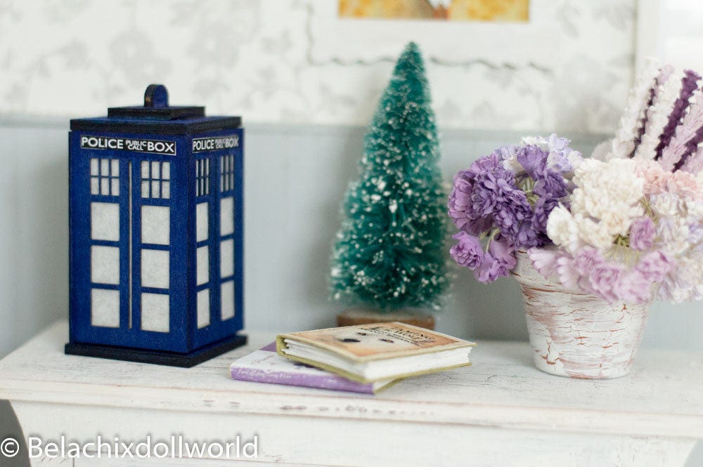 1:4 Miniature Tardis Dollhouse Lighting Dr Who BJD MSD - Etsy