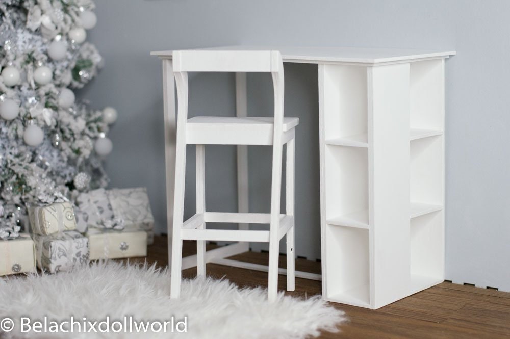 Miniature High Table and Chair High Table High Chair 1/4 | Etsy