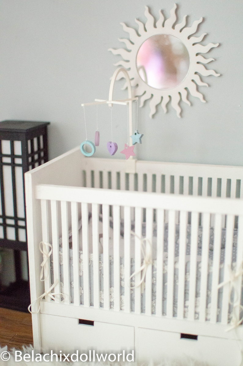 Miniature Play Mobile, Mini Crib Mobile, 1/4 or 1/6, Miniature Crib ...