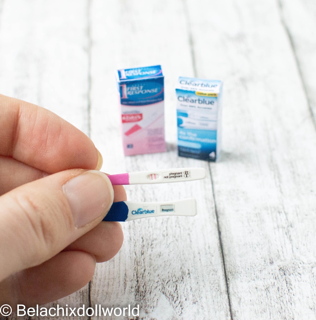 1/4 2 Pc Miniature Pregnancy Test, Pregnancy Announcement, Miniature ...