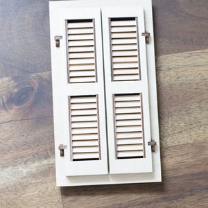 Small Shutter Window 1/6 Size Dolldiorama, Diorama, Roombox, Miniature ...