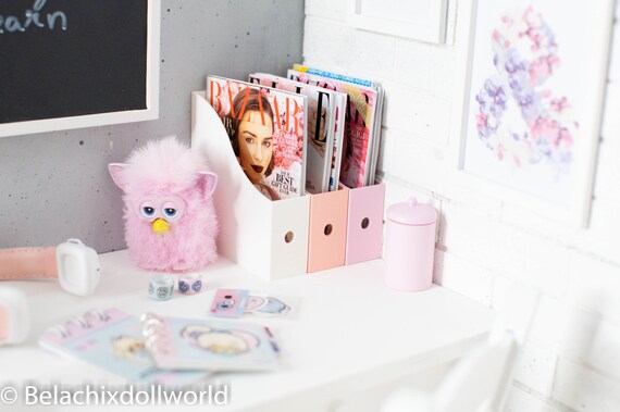 Miniatures Art & Collectibles miniature paper organizer miniature ...