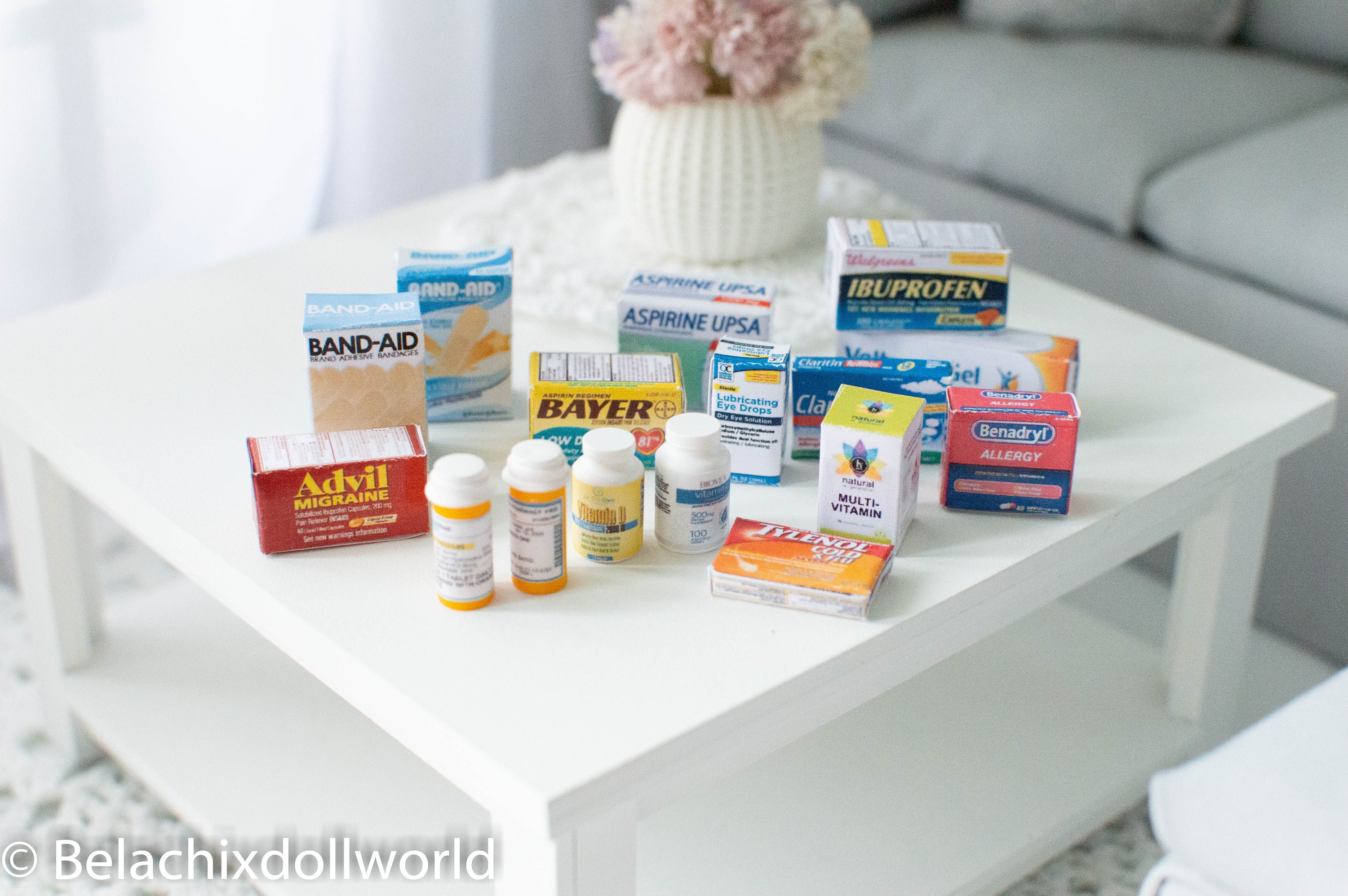 1/4 Miniature Medicine Set Dollhouse Medicine Miniature | Etsy