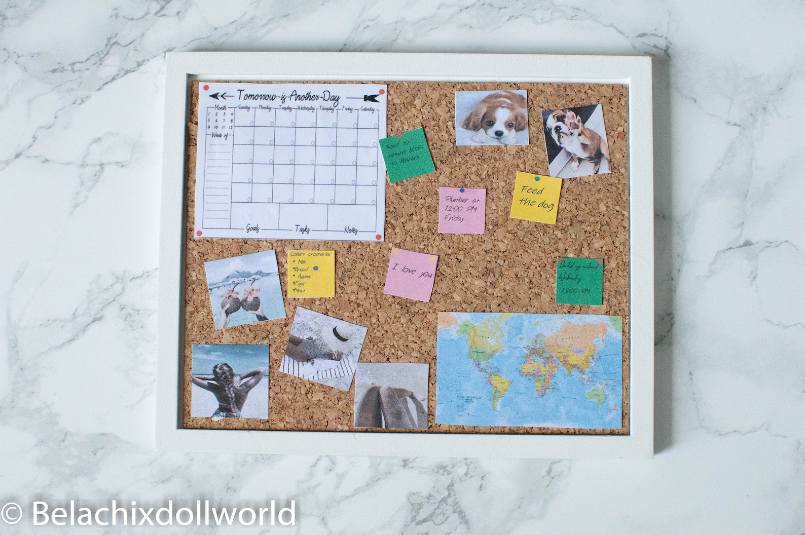 Miniature Bulletin Board Miniature Memory Board Dollhouse - Etsy