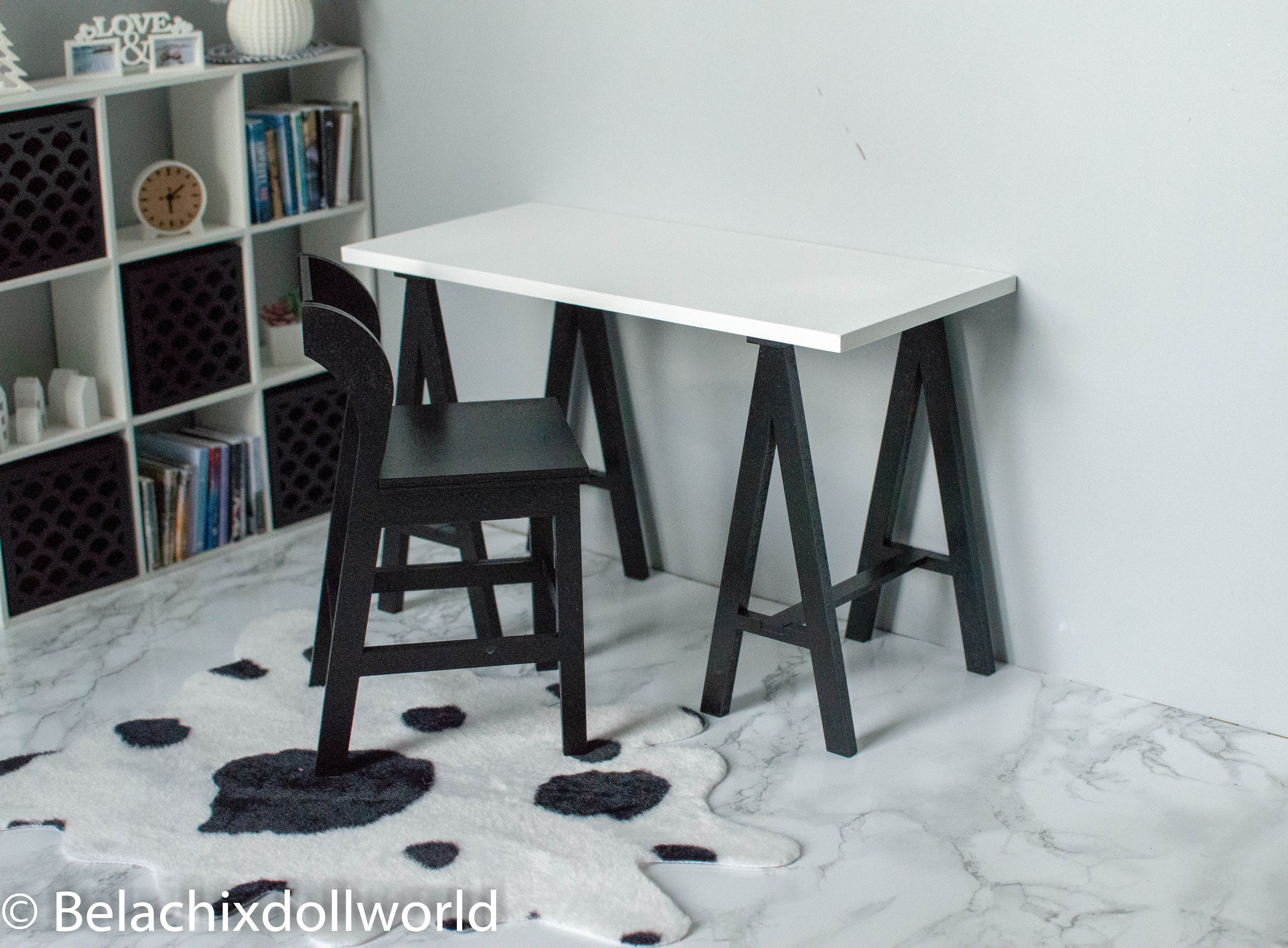 Doll Desk With Chair Dollhouse Table 1/4 MSD Minifee BJD | Etsy