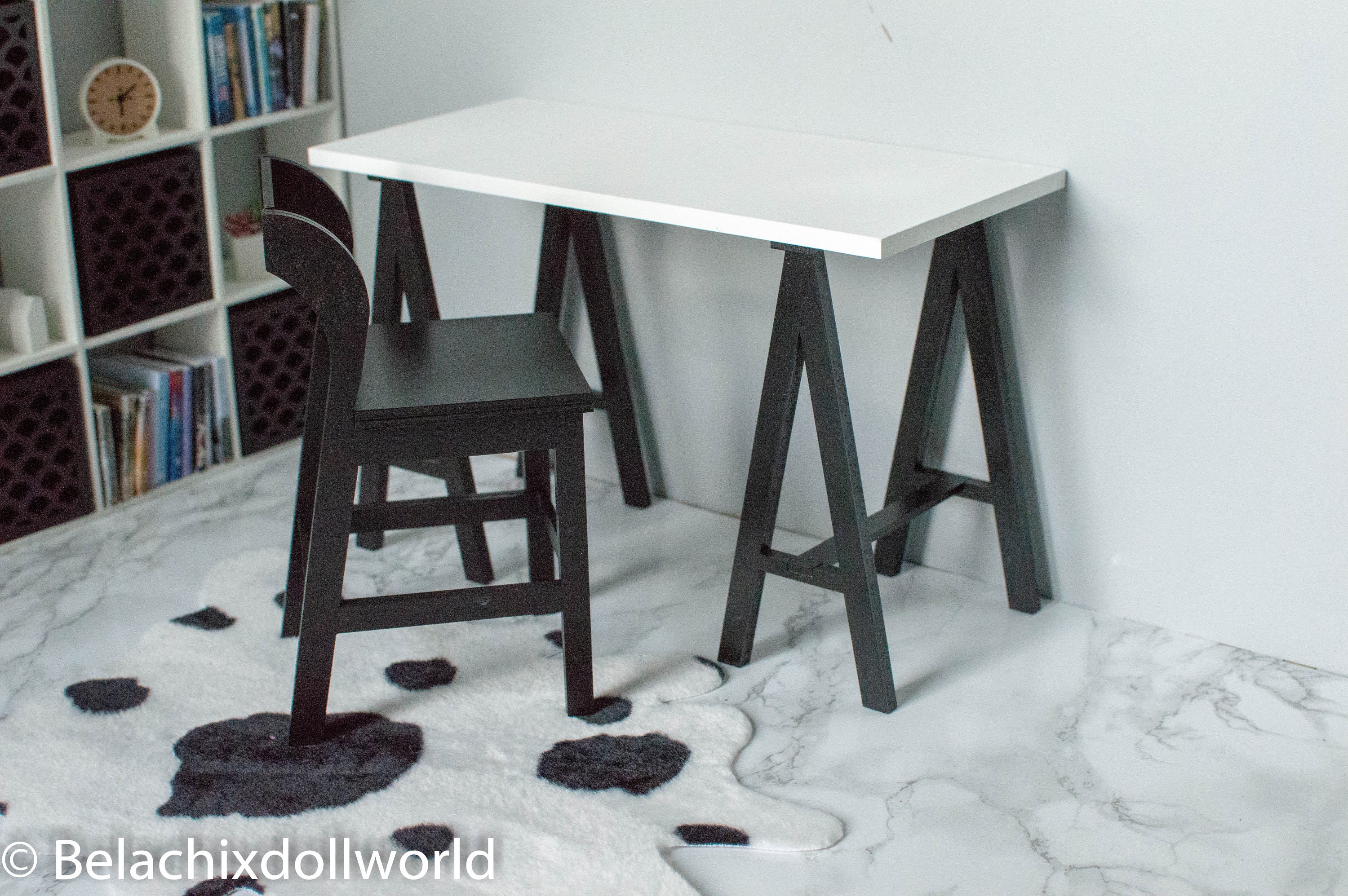 Doll Desk With Chair Dollhouse Table 1/4 MSD Minifee BJD | Etsy
